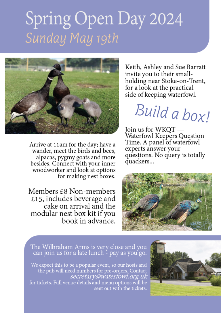 Spring Open Day - British Waterfowl Association